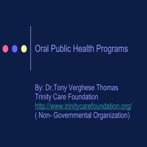 Oral Public Health Programs | PPT