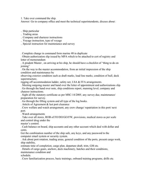 Emergency Situation and Shipboard Contingency Plan.pptx | Logistics ...