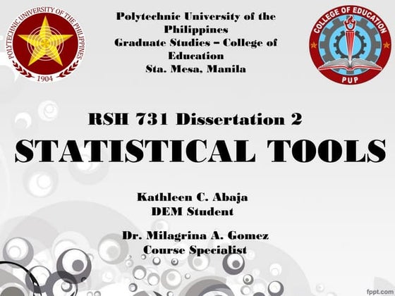 Statistical tools in research | PPTX | Physics | Science
