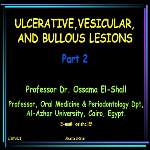 Oral ulcers part 2 | PPT