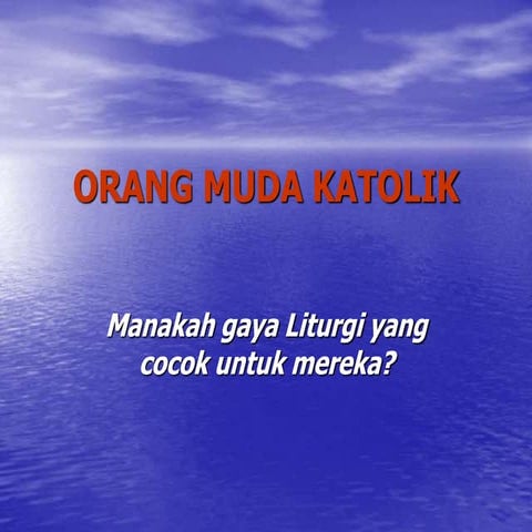 Contoh Program Pemuda Gereja Tahunan yang baik | DOCX