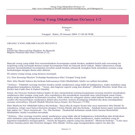 Orang yang-dikabulkan-do-anya-1-2 | PDF