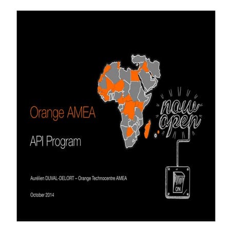 Orange AMEA APIs presentation for Telecom APIs 2014 | PDF | Internet ...