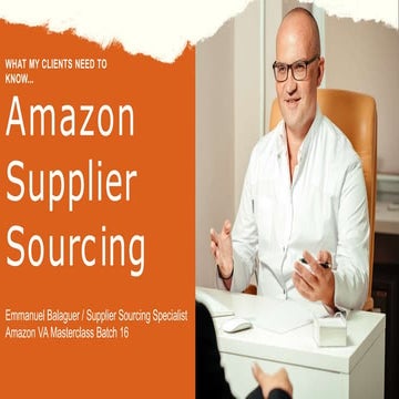 Supplier Sourcing Presentation | PPTX