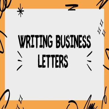 Business letters and different styles | PPTX