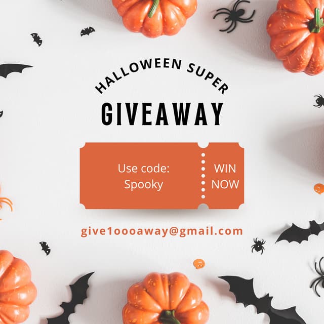 Orange Halloween Giveaway | PDF