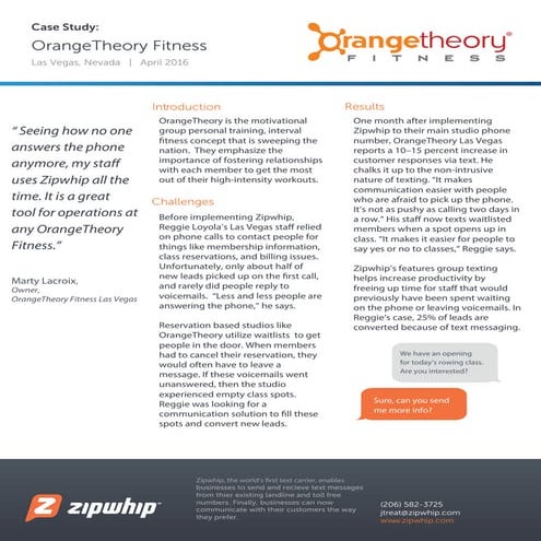 Orangetheory - Las Vegas | PDF
