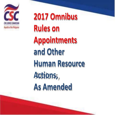 Appointments in the Civil Service | PPTX