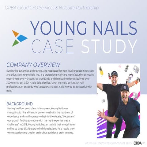 ORBA's Cloud CFO Services - A Young Nails Netsuite Case Study | PPT