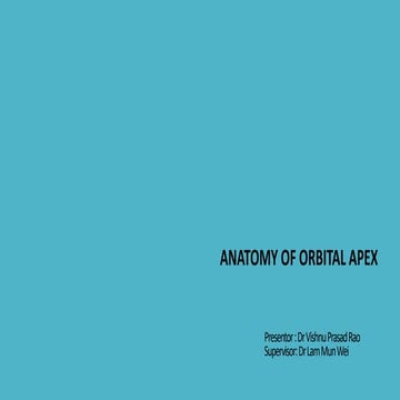 Orbital Apex conditions ophthalmology.pptx