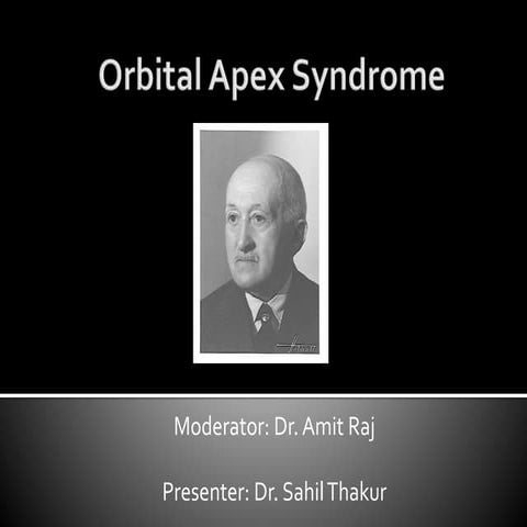 Orbital Apex Syndrome | PPTX