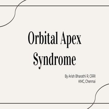 Orbital Apex Syndrome.pptx