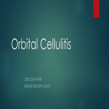 Opthalmology eye Orbital Cellulitis.pptx