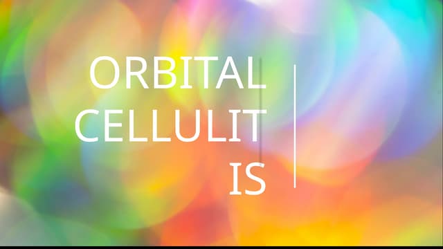 Preseptal and orbital cellulitis MD5 by Noel | PPTX