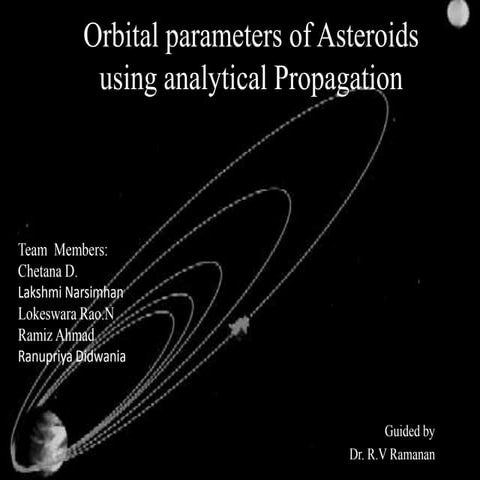 Orbital Parameters Of Asteroids Using Analytical Propagation Pptx Physics Science