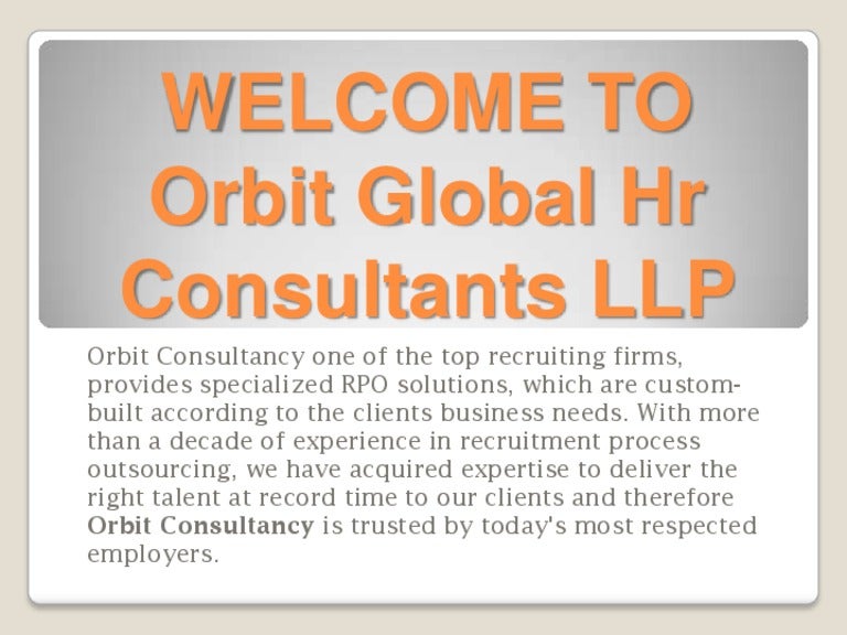 Orbit consultancy