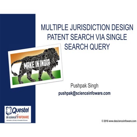 MULTIPLE JURISDICTION DESIGN PATENT SEARCH VIA SINGLE SEARCH QUERY | PDF