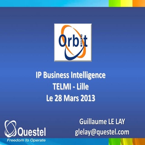 Questel Orbit Tips & Tricks webinar - Orbit Workfiles | PDF