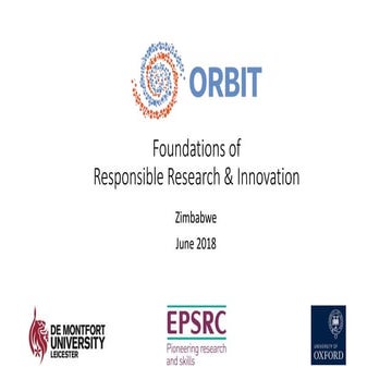 Orbit Foundations of Responsible Research and Innovation | PPT