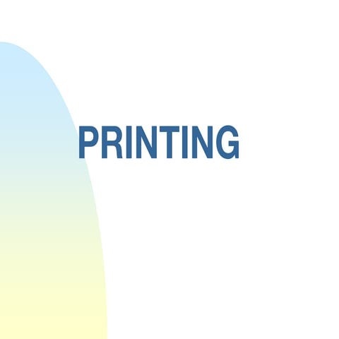 printing | PPT