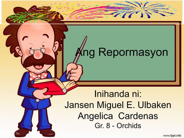 Repormasyon at kontra repormasyon | PPTX