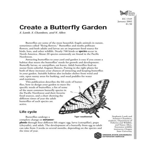 OR: Create a Butterfly Garden | PDF