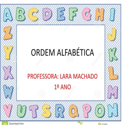 Ordem alfabética | PPTX
