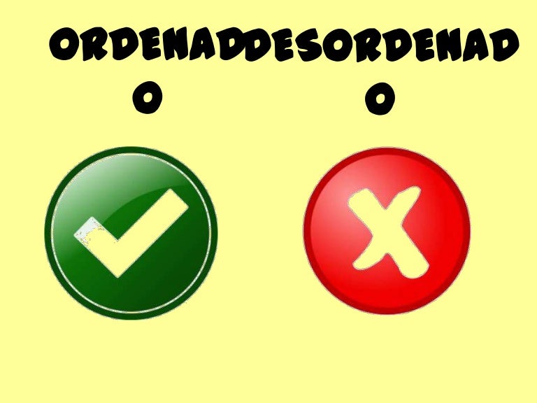 Ordenado desordenado