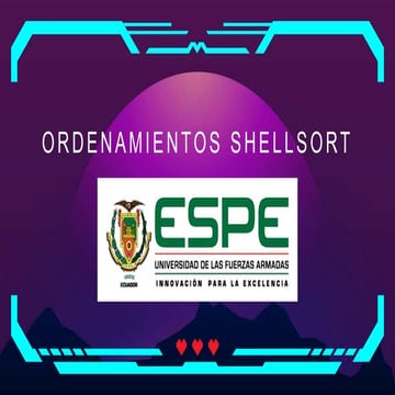 Ordenamiento ShellSort | PPTX