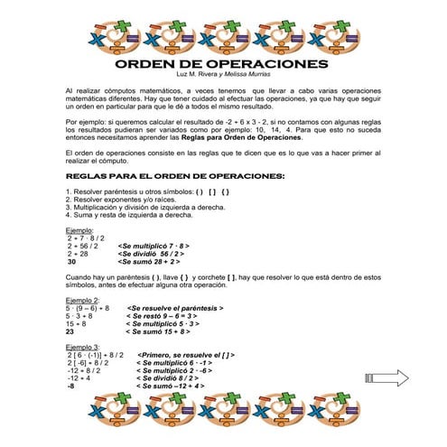 Orden de operaciones | PDF