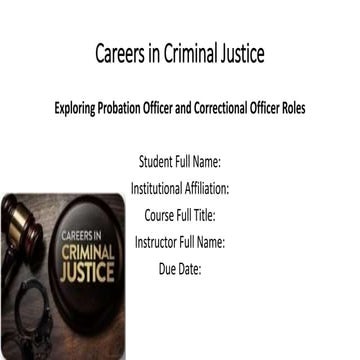 Criminal Justice Careers and the things that make people happy | PPT