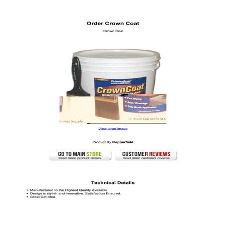 Order crown coat | PDF | Business | Business and Finance