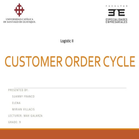 Order cycle | PPTX
