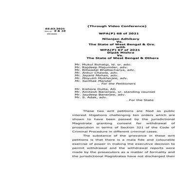 Order dated 05 03-2021 | PDF