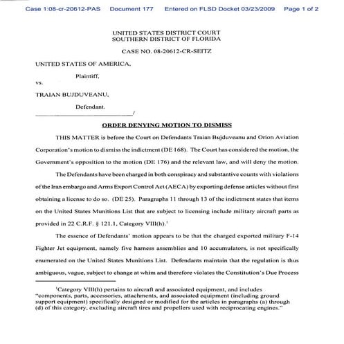 Order denying motion to dismiss | PDF