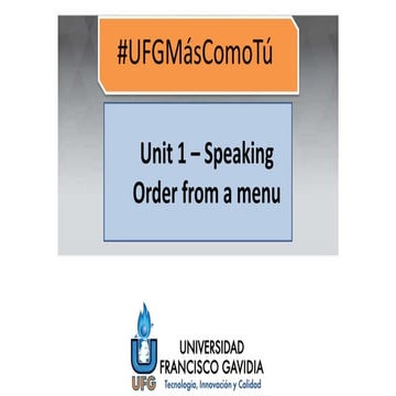 Order from a menu | PPT