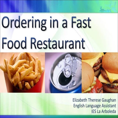 Ordering In A Fast Food Restaurant | PPT | Bars & Restaurants | Attractions