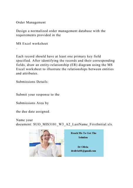 Order ManagementDesign a normalized order management database wi.docx Order ManagementDesign a normalized order management database wi.docx
