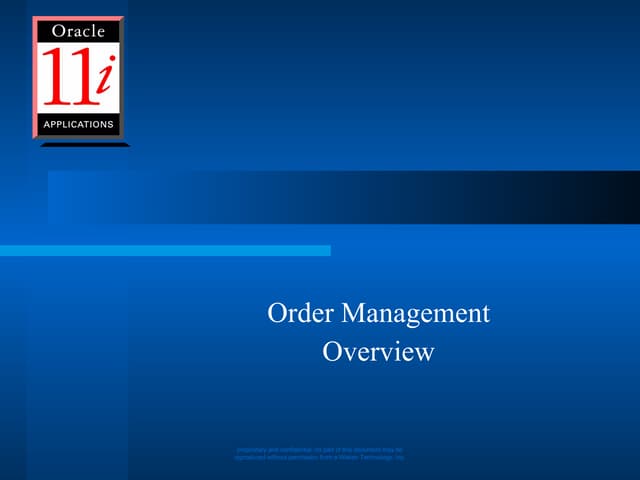 Oracle R12 Apps - Order Management Tables & Descriptions | PDF