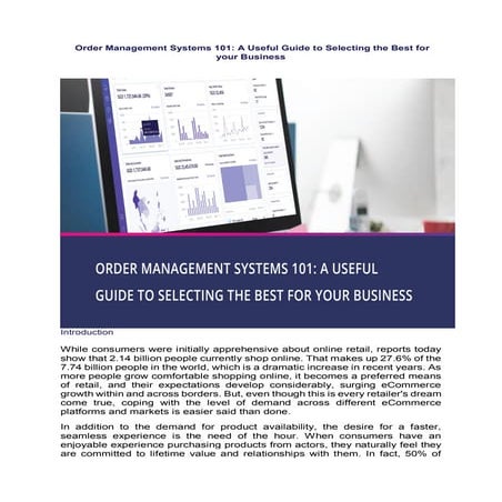Order Management Systems 101: A Useful Guide to Selecting the Best for ...