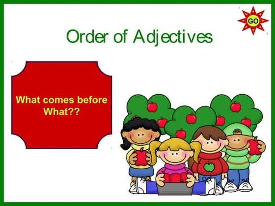 Adjective Order | PPT