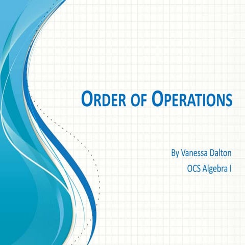 Order of Operations | PPTX