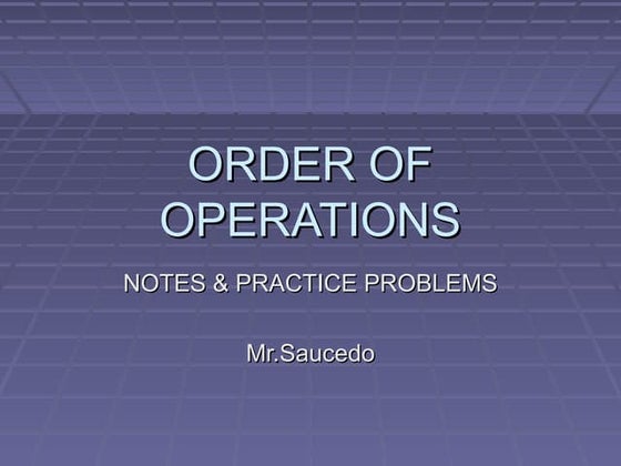 Laws of indices | PPT