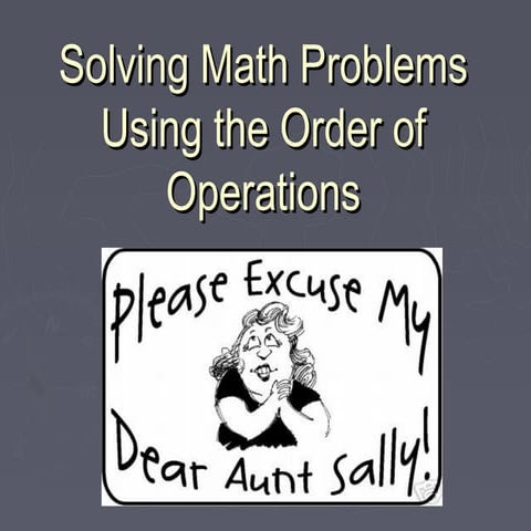 Order Of Operations | PPT