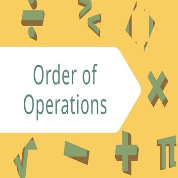 Order of Operations Presentation in Teal and Yellow Bold Style.pptx