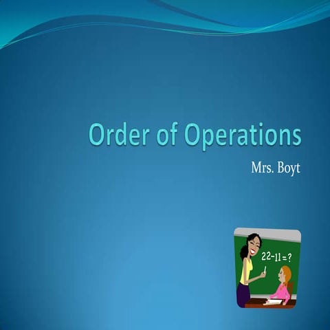 Order of Operations | PPT