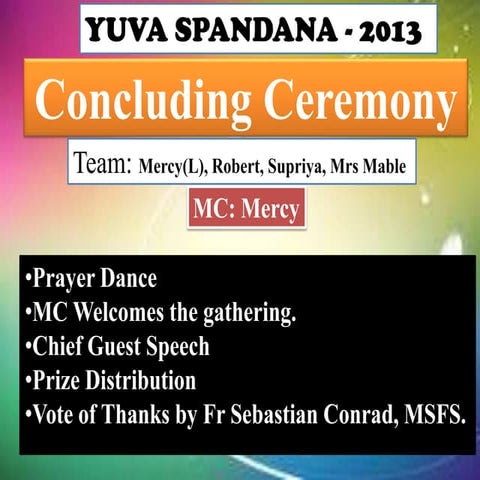 Concluding Ceremony | PPT