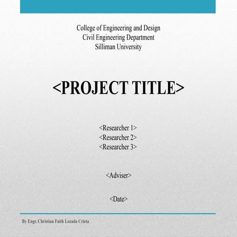 Order of Project Proposal Presentation | PPTX