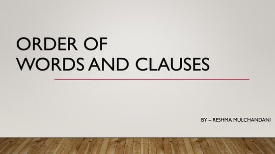PHRASES AND CLAUSES | PPTX