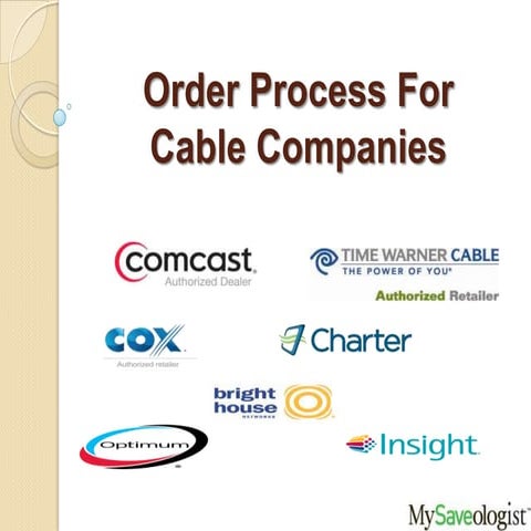 Order Process For Cable Fb | PPTX